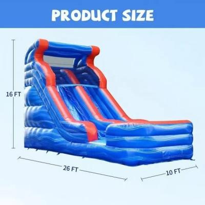 中国 屋外 子供 の 玩具 プール と デジタル 印刷 の 付属 の 膨らませ られる 水上 スライド 販売のため