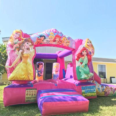 China Features PORTABLE Princess Party Inflatable Bounce House bouncy castle jumping castle for sale