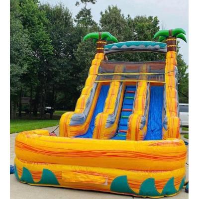 Cina Dimensioni personalizzate Infiammabile castello in PVC casa rimbalzo con scivolo d'acqua e accessori di riparazione in vendita