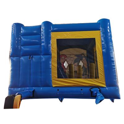 Cina Castiglia gonfiabile in PVC per bambini con scivolo asciutto e scivolo da arrampicata in vendita