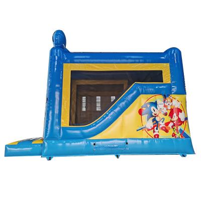 Cina Castiglia gonfiabile in PVC per bambini con scivolo asciutto e scivolo da arrampicata in vendita