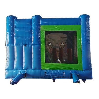 Cina Colore personalizzato Tema pirata in PVC commerciale Inflatabile Castello gonfiabile con scivolo asciutto in vendita