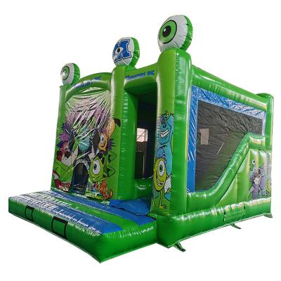 Cina PORTABLE 18ft Monsters Inc. Casa gonfiabile con scivolo asciutto e piccoli ostacoli in vendita