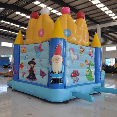 Cina Festa di compleanno della principessa Castello gonfiabile con scivolo e telai in PVC da 0,55 mm in vendita