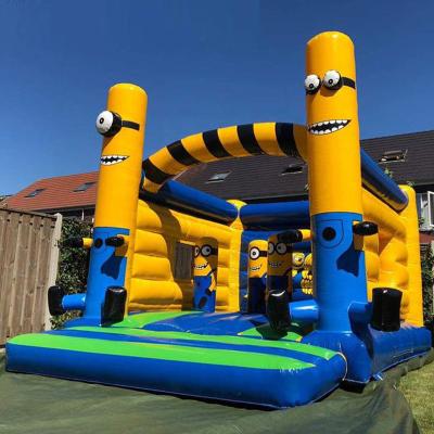 Cina CE/EN71/EN14960 Certificato Commercial Cartoon Theme Inflatabile Trampoline Castle Combo in vendita