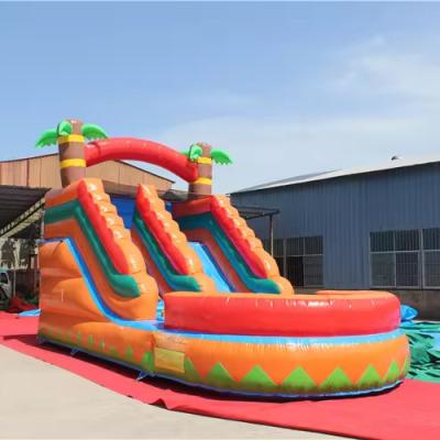 China Commercial Party Rental Inflatable Water Slide with Pool for sale