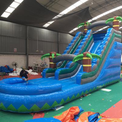 China Unisex Bouncy House Slide Inflatable Jumping Air Bouncer Slide for Pool 5-10 Passengers for sale