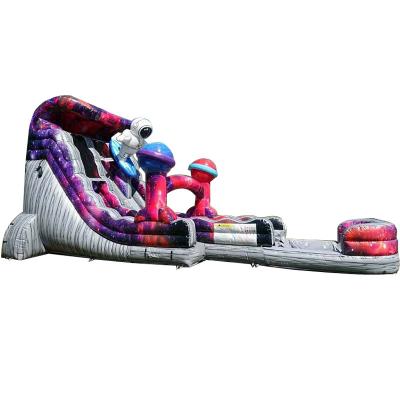 China Amusement Park Bouncy Toy 9x5x5m or Customized Size Castle Slide Combo Astronaut Theme for sale