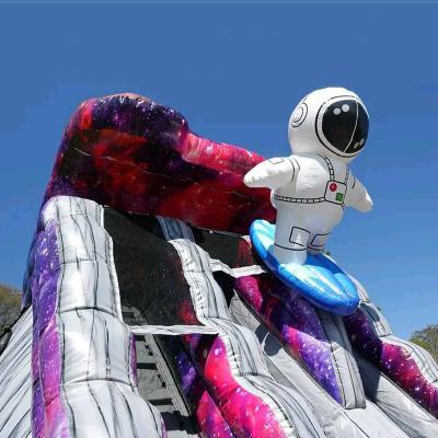 China Amusement Park Bouncy Toy 9x5x5m or Customized Size Castle Slide Combo Astronaut Theme for sale