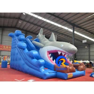 China Customized Color Wet/Dry Inflatable Building with Slide and Blower Unisex Outdoor Fun for sale
