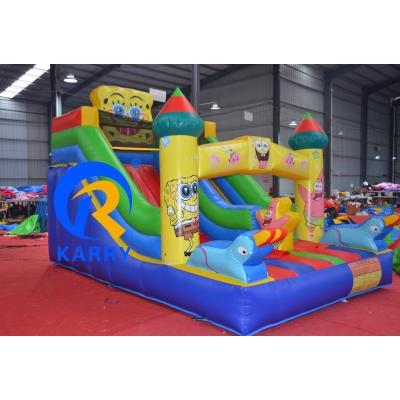 China Commercial PVC Inflatable Bounce House and Dry Slide for Party Rentals Indoor 8x3x5m for sale