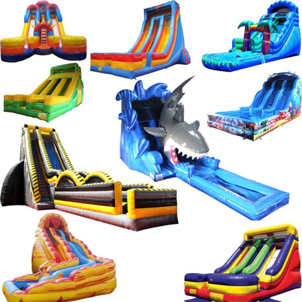 Quality Inflatable Bouncer Air Water Slide Jumping Bouncy Castle Moon little Bounce for sale