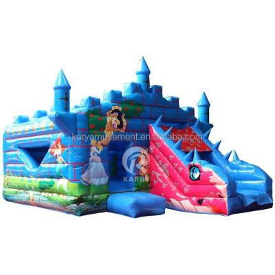 China 14 Years up Outdoor Children's Amusement Equipment Inflatable Bounce House with Slide for sale
