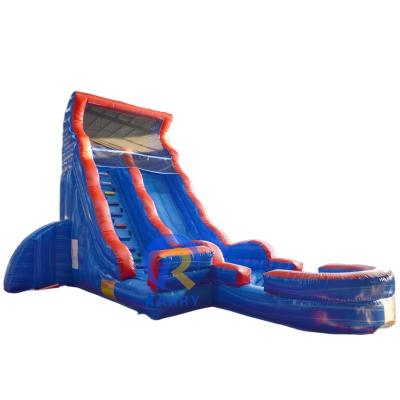 China CE EN14960 Certified Wide Base Air Slide Water Bouncer Inflatable Waterslide for Adults for sale