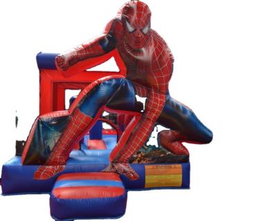 China Blower Included Cartoon Character Inflatable Trampoline Slide for Amusement Parks for sale