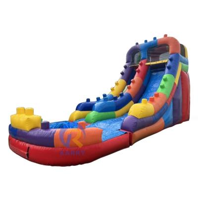China Commercial Inflatable Water Slide with Pool CE Blower and Repair Kit Included for sale
