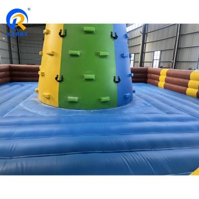 China Tree-shaped Inflatable Monkey Rock Climbing Wall with Trampoline T/T Payment Terms for sale