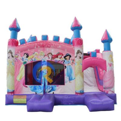 China Unisex Outdoor Inflatable Toy Fairytale Princess Bouncy House Repair Kits Included for sale