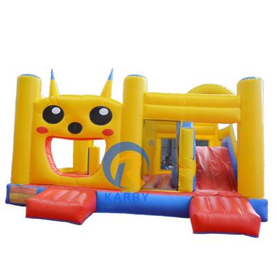 China Blower Included PORTABLE Children's Inflatable Bounce House with Slide and Trampoline for sale