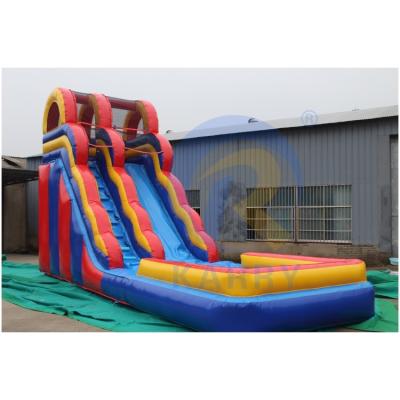China Leopard Print Arch Water Slide Inflatable with Wet Dry Design and Swimming Excitement for sale