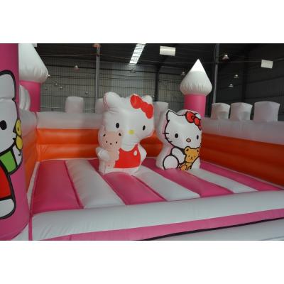 China Home/Business Fun Guaranteed with Pastel Pink Jumping Castle T/T Payment Included for sale