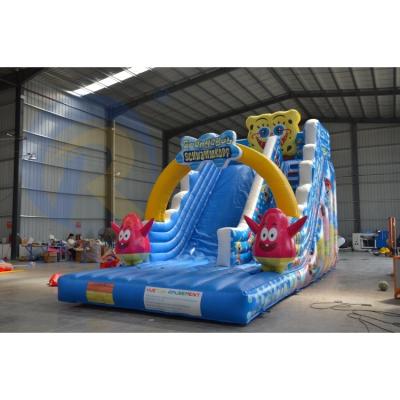 China CE Standard Air Blower Included Red and White Inflatable Water Double Slides for Rental for sale