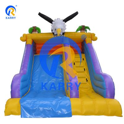 China Kids Playground Inflatable Bouncer Slide Combo with Super Wide Lane and Water Feature for sale