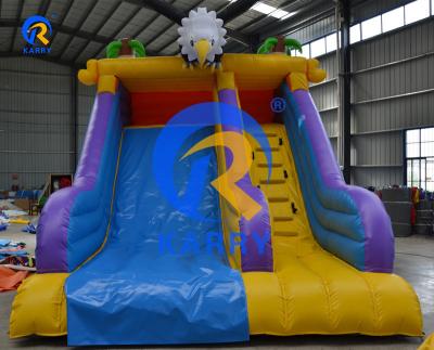 China Kids Playground Inflatable Bouncer Slide Combo with Super Wide Lane and Water Feature for sale