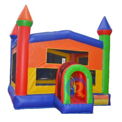 China Colorful Kids Inflatable Bounce House Amusement Jumper with Accessories Blower Repair Kit for sale