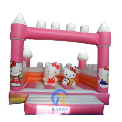 China Traditional Kitty Castle Bounce House CE Standard Air Blower and Accessories Included for sale