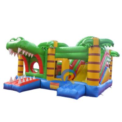 China Unisex Customized Color Commercial Inflatable Castle Bounce House with Slide and Blower for sale