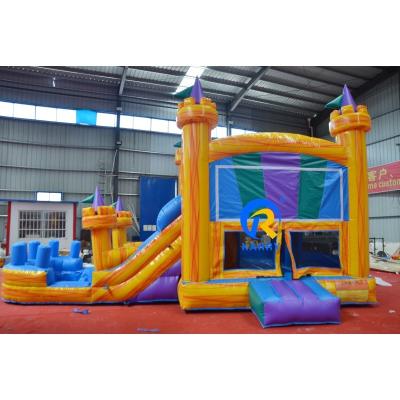 China Karry Commercial Castle Slide Combo Yellow Magic Color Bounce House for Adults and Kids for sale