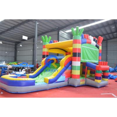 China Colorful Inflatable Bouncy Castle for Adults and Kids Includes Blower for sale