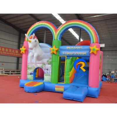 China Kids outdoor playground Commercial Combo Bounce House Water Dual Slide inflatable castle for sale