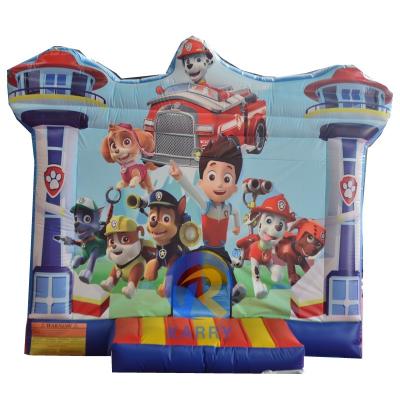 China Unisex Backyard Inflatable Castle with Slide Made of 0.55mm PVC Tarpaulin Material for sale