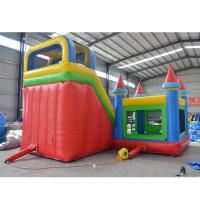 China Optional Sizes Bouncy Castle with Slide and Pool Inflatable Bouncing Castles for sale