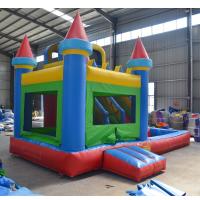 China Optional Sizes Bouncy Castle with Slide and Pool Inflatable Bouncing Castles for sale