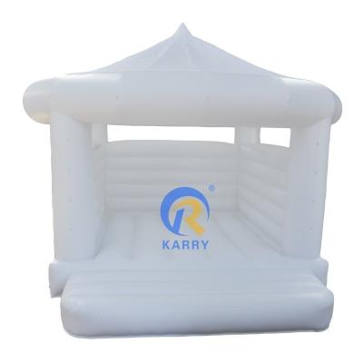 China Portable White Inflatable Jumping Castle for Wedding Party Rental EN71/CE Certified for sale