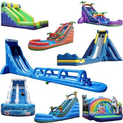China Featured Inflatable Water Slide with Swimming Pool Collection Best and Clearance for sale