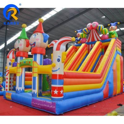 China Outdoor Kids Party Inflatable Bouncy Castle with Slide Inflatable Yes Optional Sizes for sale