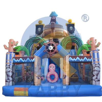 China PVC Commercial Inflatable Bouncy Castle Slide Fun City Jumper for Kids and Adults for sale