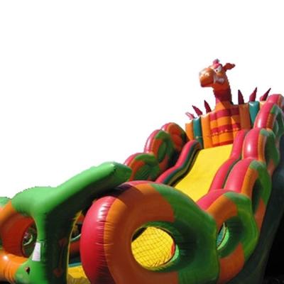 China Floating Pool Hurricane Inflatable Bouncy Castle Slide Combo Adult Size Angry Dinosaur for sale