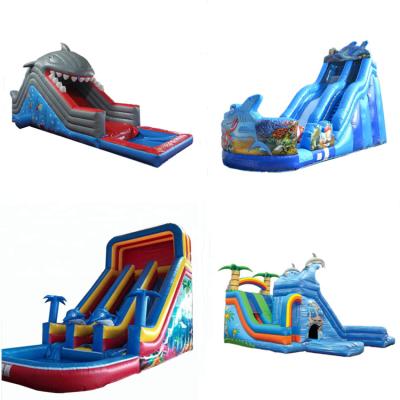 China 5*11*6m Inflatable Water Slide Bouncer Combo with Pool and Ladder for sale