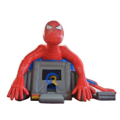 China 14 Years up Spiderman Inflatable Bouncer Jumping Castle with Water Slide for sale