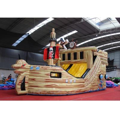 China Large Inflatable Pirate Bouncer Slide Popular Rental Water Slide with Bouncy Castle for sale