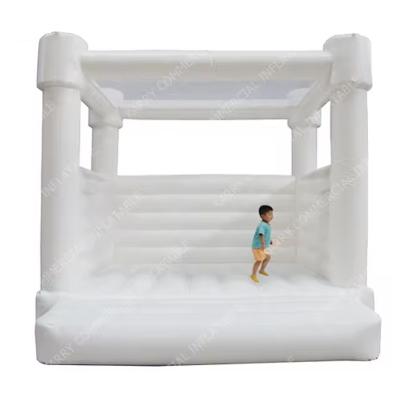 China Colored Balls Inflatable Moon Mini Toddler Jumping Bounce House for Wedding Party Rental for sale