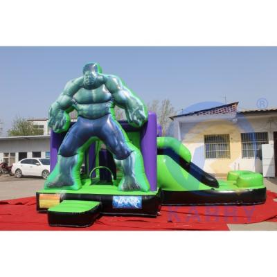 China Party Rental Equipment Durable PVC Inflatable Bouncer with Slide and Customized Color for sale