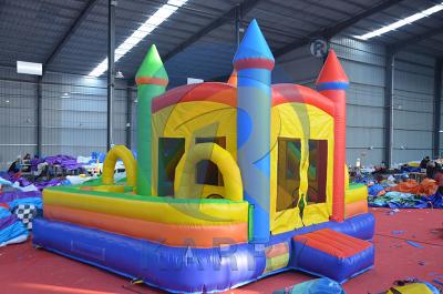 China Get Your Kids Active Castle Slide Inflatable Bouncy Castle Bouncer House with Side Slide for sale