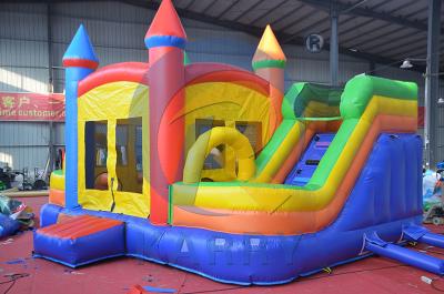 China Get Your Kids Active Castle Slide Inflatable Bouncy Castle Bouncer House with Side Slide for sale