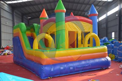 China Get Your Kids Active Castle Slide Inflatable Bouncy Castle Bouncer House with Side Slide for sale